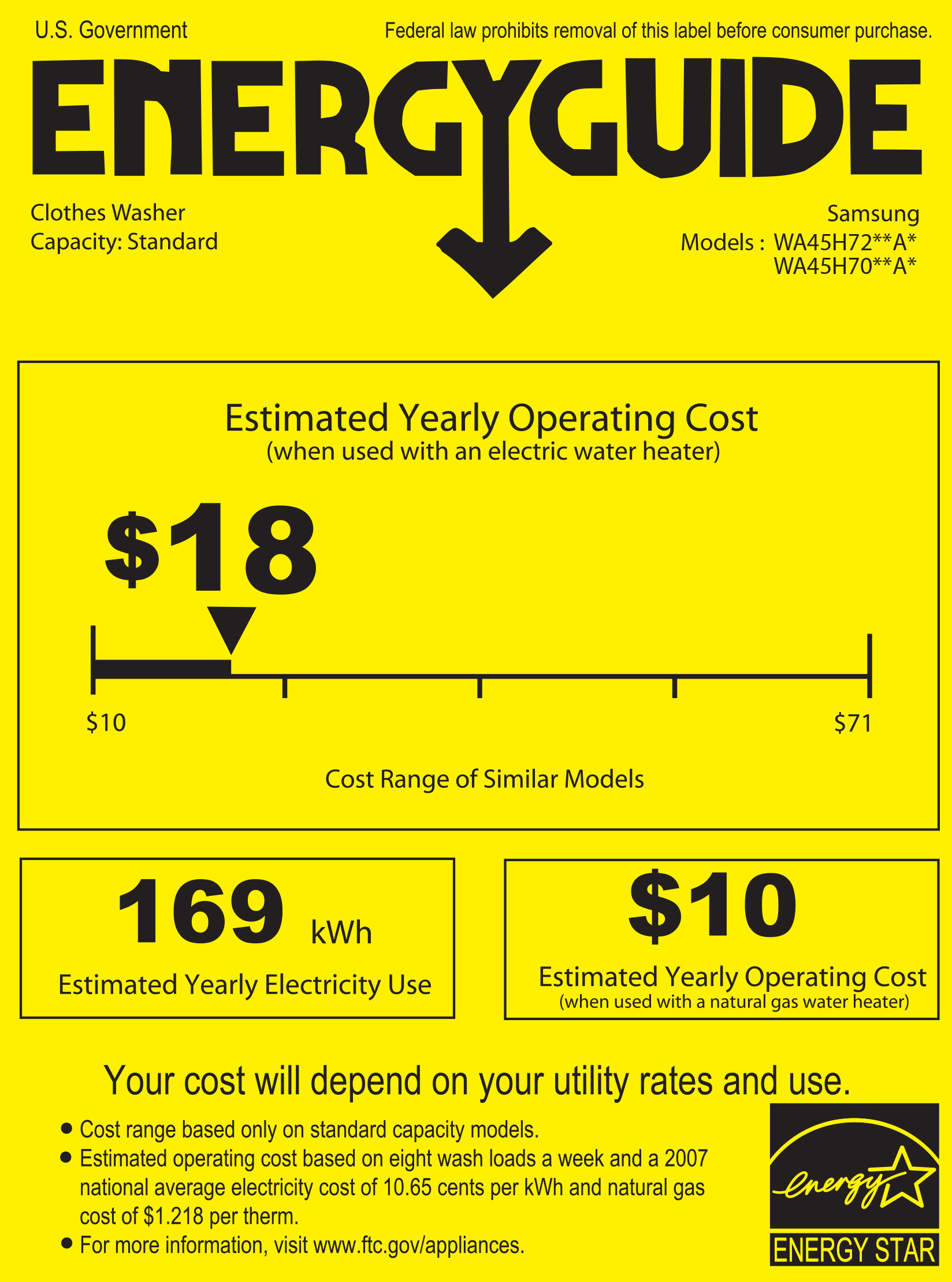 Samsung WA45H7000AW 27 Inch Top Load Washer with Pre-Soak Option ...