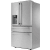 Sharp SJG2254FS 36 Inch French 4-Door Refrigerator with 21.6 Cu. Ft. Capacity, Triple Cooling ...
