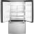 GE GYE21JYMFS 36 Inch French Door Refrigerator with 20.6 Cu. Ft ...