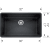 Blanco 440149 32 Inch Undermount Single Bowl Granite Sink with 9-1/2 ...