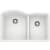 Blanco 440180 32 Inch Undermount Double Bowl Granite Sink with 9-1/2 ...