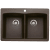 Blanco 440218 33 Inch Drop-In/Undermount Double Bowl Granite Sink with ...