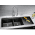 Blanco 441292 48 Inch Undermount Double Bowl Granite Sink with 9-1/2 ...