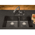 Blanco 441296 33 Inch Undermount Double Bowl Granite Sink with 9-1/2 ...