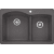 Blanco 441465 33 Inch Drop-In/Undermount Double Bowl Granite Sink with ...