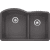 Blanco 441469 32 Inch Undermount Double Bowl Granite Sink with 9-1/2 ...