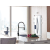 Moen 5923BL Single Handle Pre-Rinse Spring Pulldown Kitchen Faucet with ...