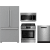 Blomberg BLRERADWMW202 4 Piece Kitchen Appliances Package with French ...