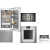 Gaggenau GARECTWODW3 4 Piece Kitchen Appliances Package with Bottom ...