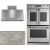Monogram MOCTWORH106 3 Piece Kitchen Appliances Package in Silver