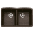 Blanco 440182 32 Inch Undermount Double Bowl Granite Sink with 9-1/2 ...