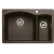Blanco 440197 33 Inch Drop-in/Undermount Double Bowl Granite Sink with ...