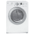 LG DLE2516W 27 Inch Electric Dryer with 7.0 cu. ft. Capacity, 5 Dry Programs, 5 Temperature ...