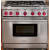 Wolf GR366 36 Inch Pro-Style Gas Range with 6 Dual-Stacked Sealed ...