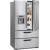 LG LMX25964ST 24.7 cu. ft. 4 Door French Door Refrigerator with 4 Spill ...