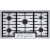 Bosch NGMP655UC 37 Inch Gas Cooktop with 5 Sealed Burners, 20,000 BTU ...