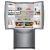 Samsung RF197ACRS 17.8 cu. ft. Counter-Depth French Door Refrigerator ...