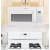 Hotpoint RVM5160DHWW 1.6 cu. ft. Over-the-Range Microwave Oven with 200 ...