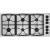 Dacor SGM466SH 46 Inch Gas Cooktop with 6 Sealed Burners, Three 13 Inch ...
