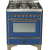 Ilve UM76DVGGBLY 30 Inch Traditional-Style Gas Range with 5 Open ...
