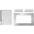 Whirlpool MTK1630PZ 30 Inch Trim Kit for 1.6 Cu. Ft. Countertop Microwave
