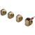 Wolf 9056273 Brushed Brass Knob Set for 48 Inch and 60 Inch Ranges ...