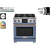 BlueStar BSDF304BCPLT 30 Inch Freestanding Dual Fuel Range with 4 ...
