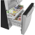GE GYE21JYMFS 36 Inch French Door Refrigerator with 20.6 Cu. Ft ...