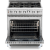 Capital CGSR366L 36 Inch Freestanding Gas Range with 6 Open Burners, 4. ...