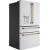 Cafe CVE28DP4NW2 36 Inch 4-Door French-Door Smart Refrigerator with 27. ...