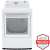 LG DLE7150W 27 Inch Electric Dryer with 7.3 Cu. Ft. Capacity, 8 Dryer ...