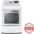 LG DLE7400WE 27 Inch Smart Electric Dryer with 7.3 Cu. Ft. Capacity, 8 ...