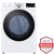 LG DLEX4000W 27 Inch Electric Smart Dryer with 7.4 Cu. Ft. Capacity, 12 ...