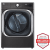 LG DLEX8900B 29 Inch Smart Electric Dryer with 9.0 Cu.Ft. Capacity, 12 ...