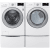 LG DLE3500W 27 Inch 7.4 cu. ft. Electric Dryer with Sensor Dry, Wrinkle ...