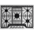 Frigidaire FPGC3077RS Gas Cooktop with 5 Sealed Burners, Continuous ...