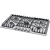 Frigidaire FPGC3677RS Gas Cooktop with 5 Sealed Burners, Continuous ...