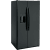 GE GSE25GGPBB 36 Inch Freestanding Side by Side Refrigerator with 25.3 ...