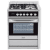 Haier HCR2250AGS 24 Inch Gas Range with 2.0 cu. ft. Capacity, 4 Sealed ...