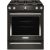 KitchenAid KSGG700EBS 30 Inch Slide-In Gas Range with 5 Sealed Burners ...