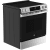 GE GRS500PVSS 30 Inch Slide-In Electric Range with 5 Smoothtop Elements ...