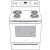 GE JB256DMWW 30 Inch Freestanding Electric Range with 4 Coil Burners, 5 ...