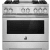 JennAir JDRP536HL 36 Inch Smart Dual Fuel Professional Range with WiFi ...