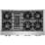JennAir JGCP648HL 48 Inch Gas Rangetop 4 Sealed Brass Burners, Grill ...