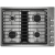 JennAir JGD3430GS 30 Inch Gas Cooktop with 4 Sealed Burners, Continuous ...