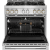 JennAir JGRP436HL 36 Inch Freestanding Pro-Style Gas Smart Range with 6 ...