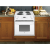 GE JM250DTWW 27 Inch Drop-in Electric Range with 4 Coil Burners, 3.0 cu ...