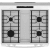 GE GGF400PVWW 400 Series 30 Inch Freestanding Gas Smart Range with 4 ...