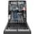 GE GDF650SMVES 24 Inch Full Console Dishwasher with 16 Place Settings ...