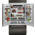 KitchenAid KBFN502EBS 42 Inch Built-In French Door Refrigerator with 24 ...